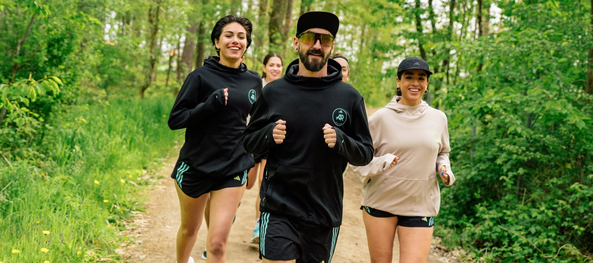 Own-The-Run Runners Hoodie Gender Neutral, Beige | adidas UK