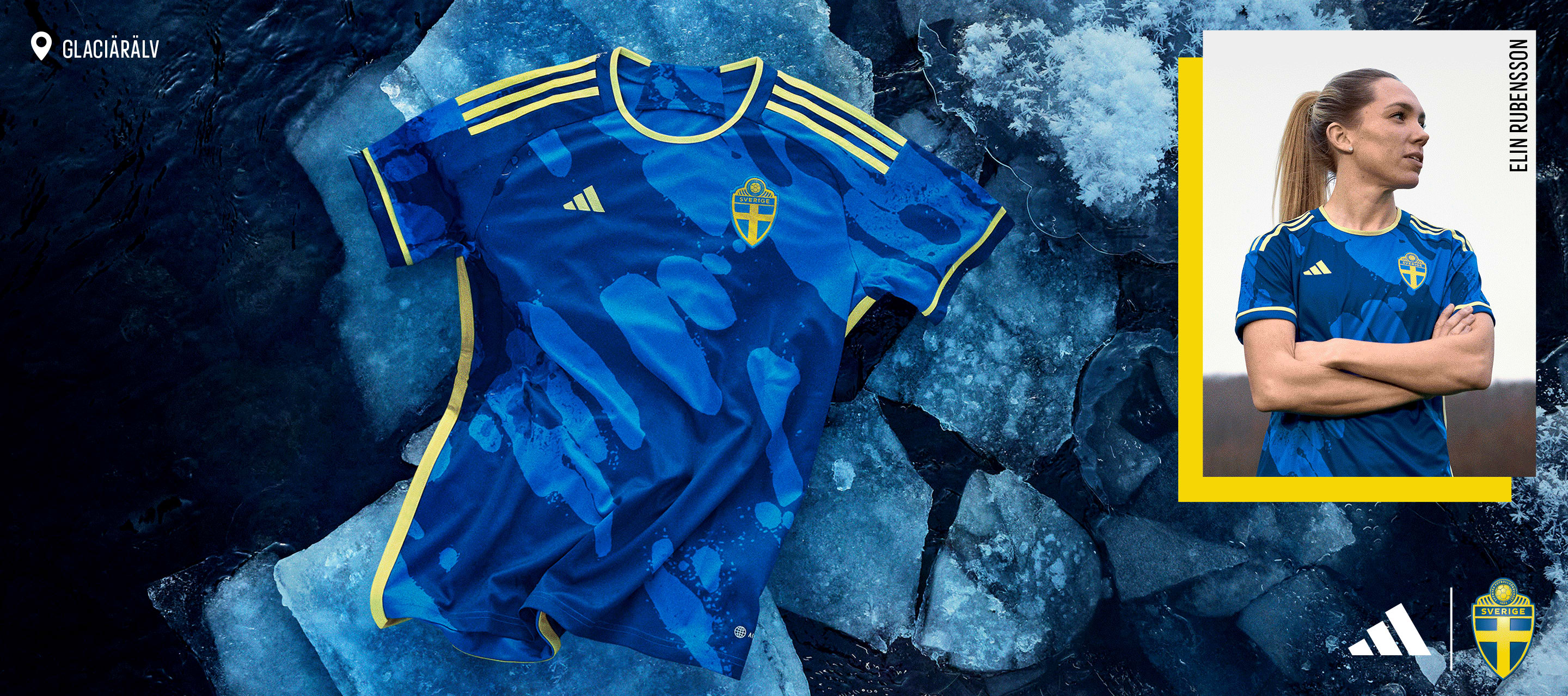 adidas Sweden Women's Team 23 Away Jersey - Blue | adidas UK