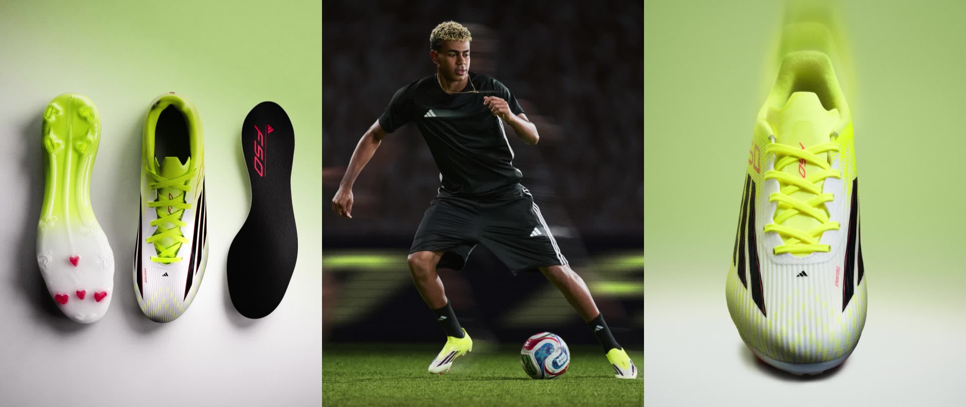 adidas F50 LEAGUE Firm Ground / Multi Ground Soccer Cleats - Yellow ...